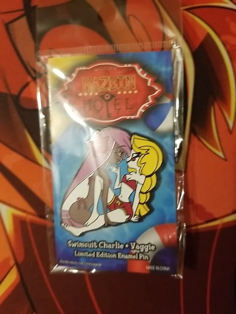 Official Hazbin Hotel Angel Dust Swimsuit Summer Enamel Pin £4814 Picclick Uk