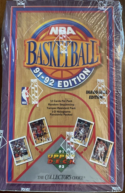 1991-92 UPPER DECK Basketball Cards INAUGURAL FACTORY SEALED Box 🏀 ...