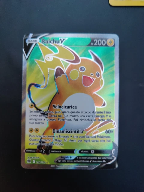 RAICHU V FULL Art 158/172 Astri Lucenti Mint Ita Carte Pokémon EUR 8,00 ...