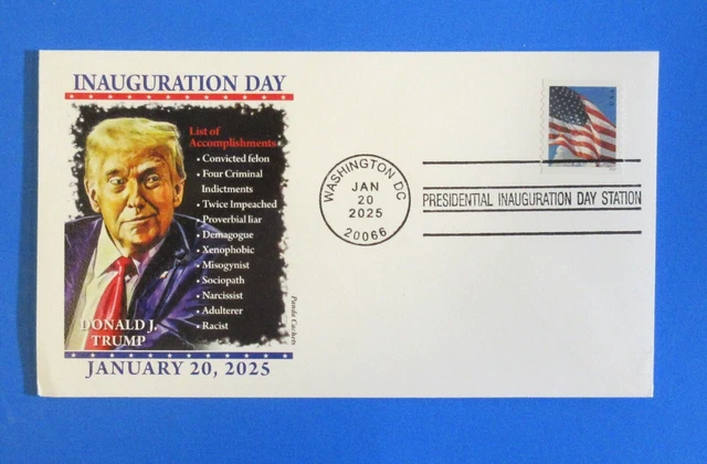 DONALD TRUMP 2025 Presidential Inauguration Panda Cachet List Of ...