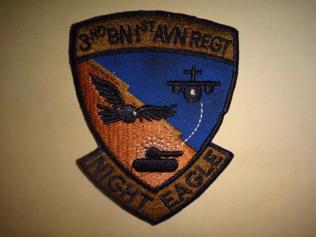 VIETNAM WAR PATCH US Army 3rd Battalion 1st AVIATION Regiment NIGHT ...