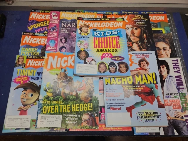 NICKELODEON MAGAZINE LOT 14 Issues 2000s VTG Rare Neutron Harry Potter ...
