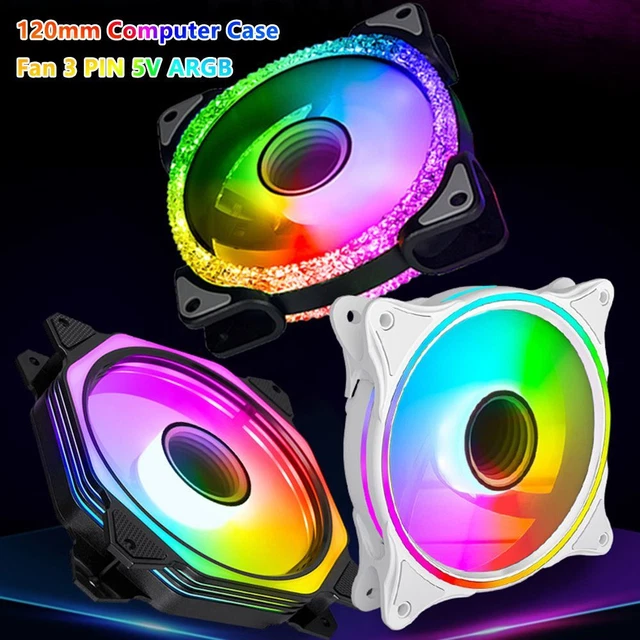 VENTILADOR COOLER 3 PIN Chassis Fan Cooling Fans Radiator Computer Case ...