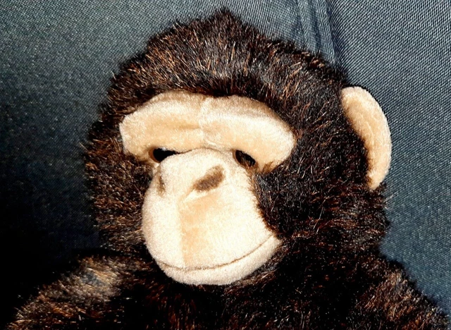 ORIGINAL WASI SCHIMPANSE Affe Handpuppe 33 cm Stoff Sammlerfigur ...
