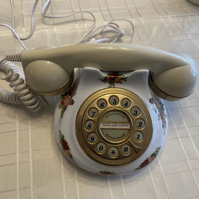 ROYAL ALBERT VINTAGE Ceramic Telephone From Astral With Connections £21 ...