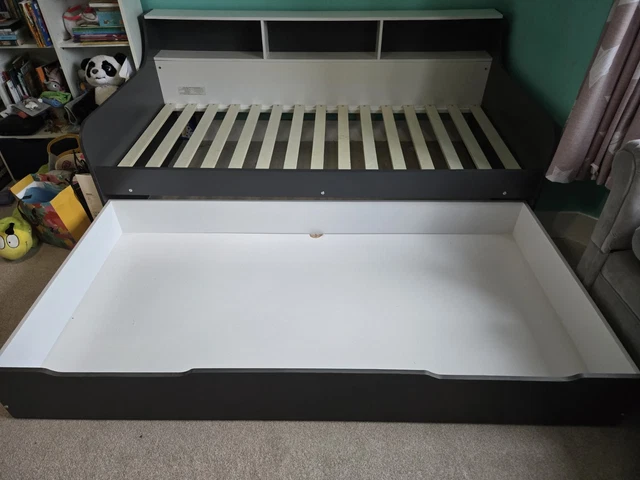 TRUNDLE BED SINGLE with Pull-Out Underbed and Mattress £26.70 - PicClick UK