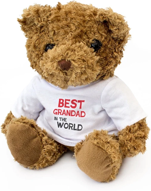 - BEST GRANDAD IN THE WORLD - Teddy Bear - Cute And Cuddly - Gift ...