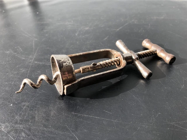 VINTAGE ANCIEN TIRE bouchon hélice type J. Perille CORKSCREW CAVATAPPI ...