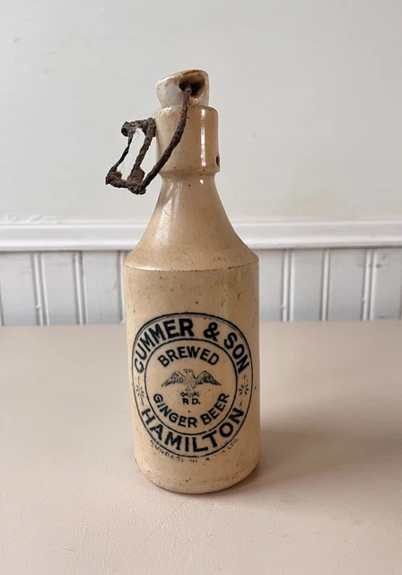 ANTIQUE 1912 CUMMER & Son, Ginger Beer Bottle, Soda Pop, Hamilton ...