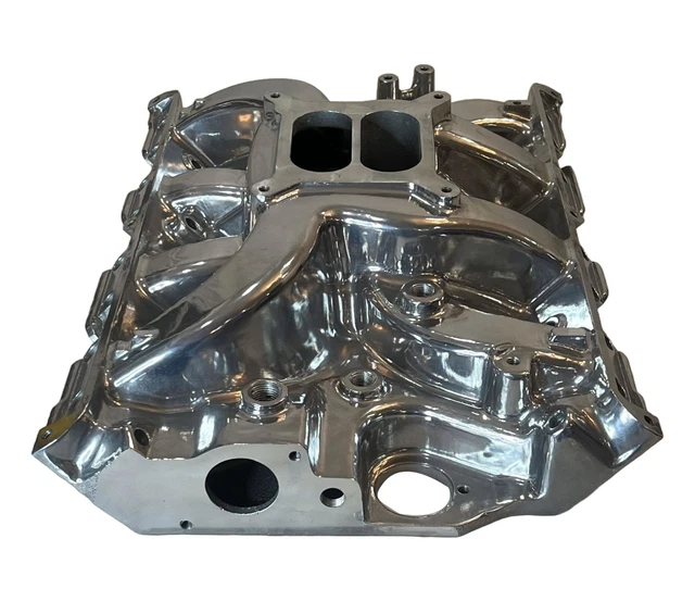 POLISHED ALUMINUM INTAKE Manifold For Ford FE Series Dual Plane 1500 ...