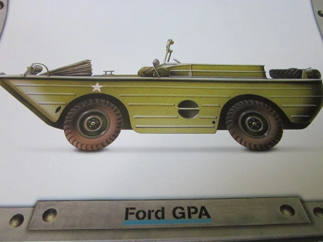 MILITÄR AMPHIBIENFAHRZEUGE TYPENBLATT Ford GPA 1942 USA EUR 4,90 ...