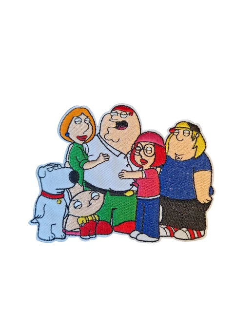 FAMILY GUY CHARACTERS Peter Stewie Brian Iron On patch Sew On transfer ...
