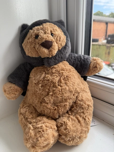 JELLYCAT BARTHOLOMEW BEAR Batman Soft Toy Plush New with Tags £47.48 ...