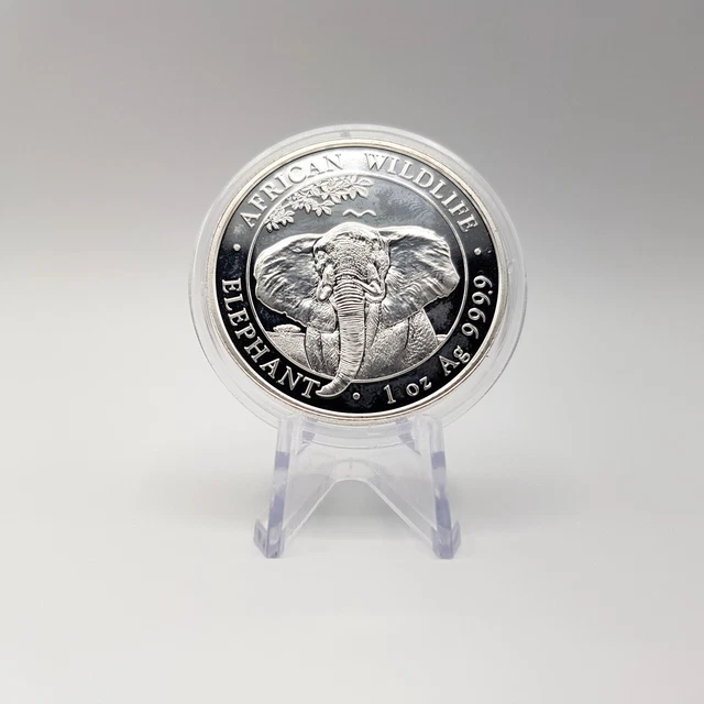 SOMALIA ELEPHANT 2021 African Wildlife 1oz Silver Ounce Ag .999 pcs £29.63 - PicClick UK