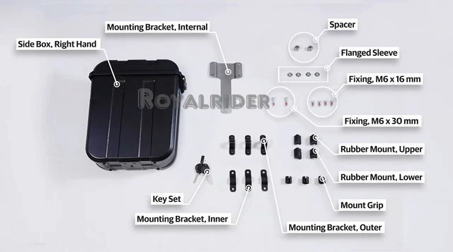 ROYAL ENFIELD METEOR 350 "SIDE BOX, RH" - Express Shipping £59.50 ...