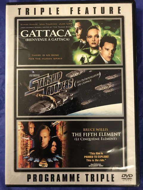 GATTACA, STARSHIP TROOPERS , The Fifth Element DVD Triple Feature, Rare ...