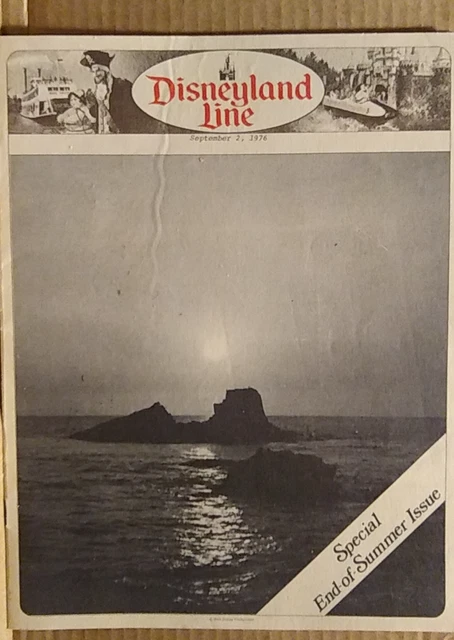 MAGAZINE VINTAGE DISNEYLAND Line pour membres de la distribution Disney ...