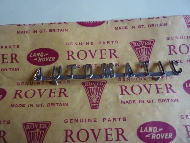 ROVER P5 3-LITRE MK2 Automatic boot badge. NOS. Part number 359174. £35 ...