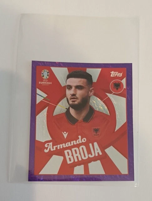 IMAGE STICKER PARALLEL n°ALB PTW Armando BROJA Albania TOPPS UEFA EURO ...