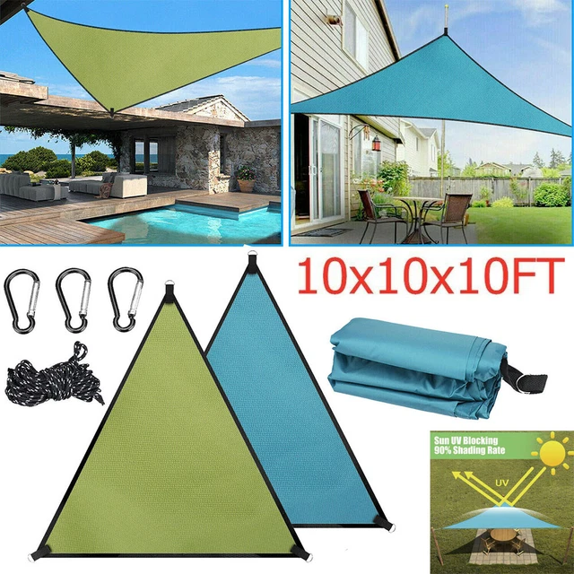 OUTDOOR SUN SHADE Sail Garden Patio Awning Canopy Waterproof UV ...
