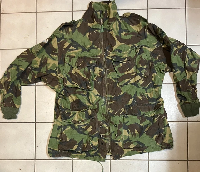 VINTAGE BRITISH ARMY DPM Camo Parachutist Combat Para Smock Size 170/96 ...