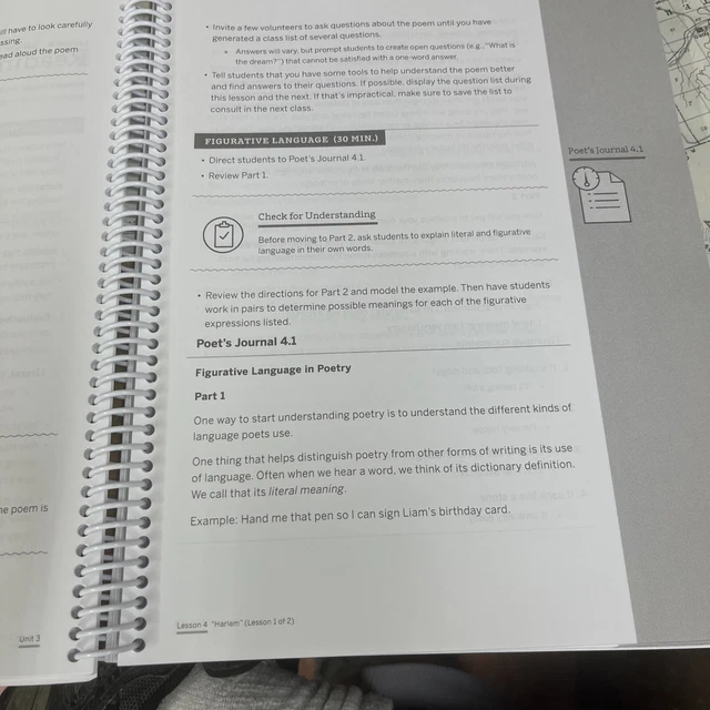 AMPLIFY CKLA GRADE 4 Unit 3 Teacher Guide Homeschool / Poetry £16.62 ...