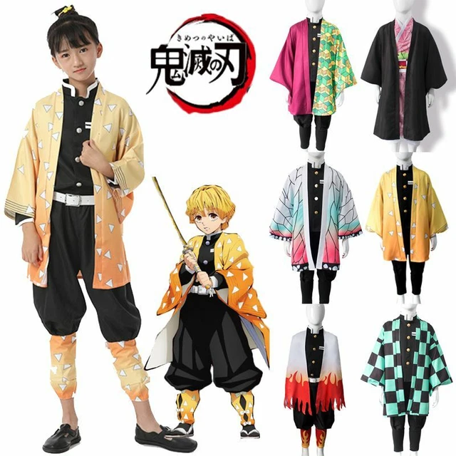DEMON SLAYER COSPLAY Kids Kimetsu No Yaiba Nezuko Costume Outfits Girls ...