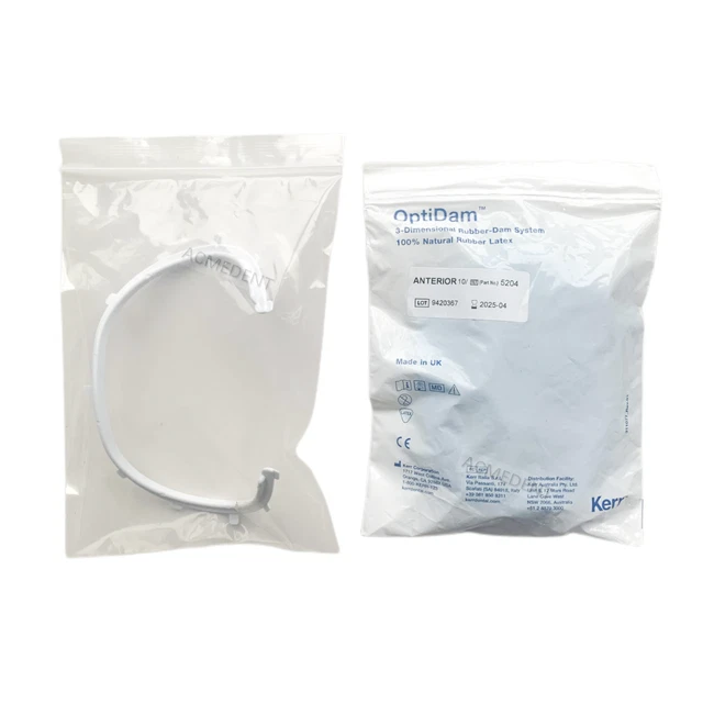 DENTAL KERR 3D Rubber Dam Sheets OptiDam Anatomical Frame Anterior ...