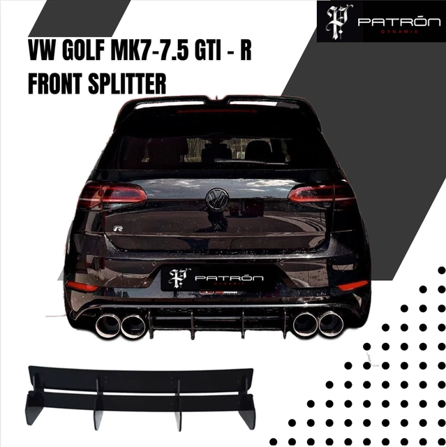 VW GOLF R MK 7.5 Rear Blade Diffuser 2016-2020 Spoiler Body Kit UK ...
