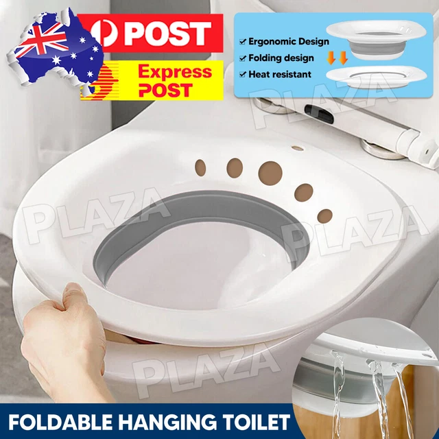 FOLDABLE HANGING TOILET Sitz Bath for Postpartum Hemorrhoids Patients ...