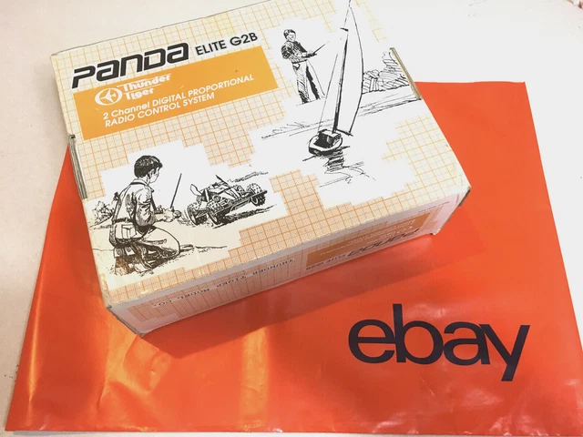 RADIO CONTROL VINTAGE Panda Elite G2B 2 channel digital control system ...