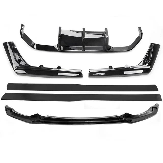 FRONT SPLITTER REAR Diffuser Side Skirts Bodykit Black For Bmw M3 F80 ...