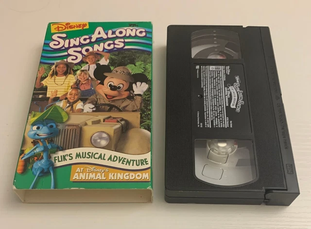 DISNEYS SING ALONG Songs Fliks Musical Adventure VHS Animal Kingdom ...