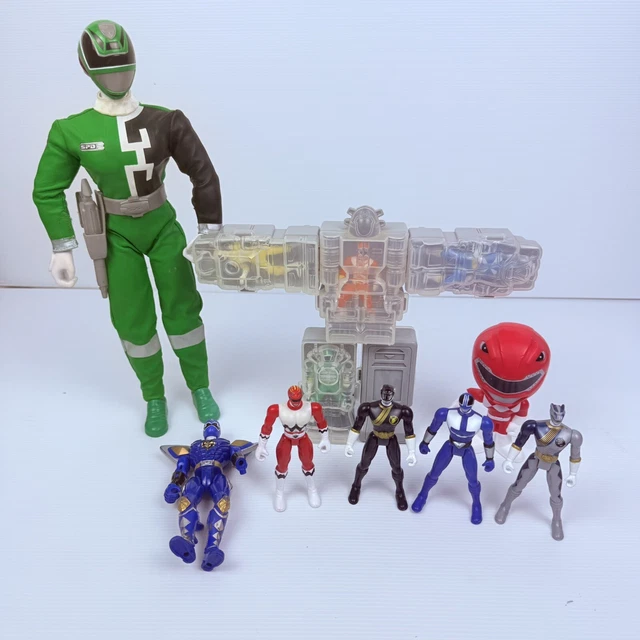POWER RANGERS BUNDLE SPD 12" 2002 Green, Lost Galaxy, Time, Wild Force ...