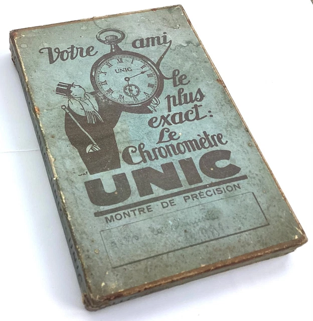 ANCIENNE BOÎTE CHRONOMÈTRE Unic Montre De Précision Le Plus Exact Watch ...