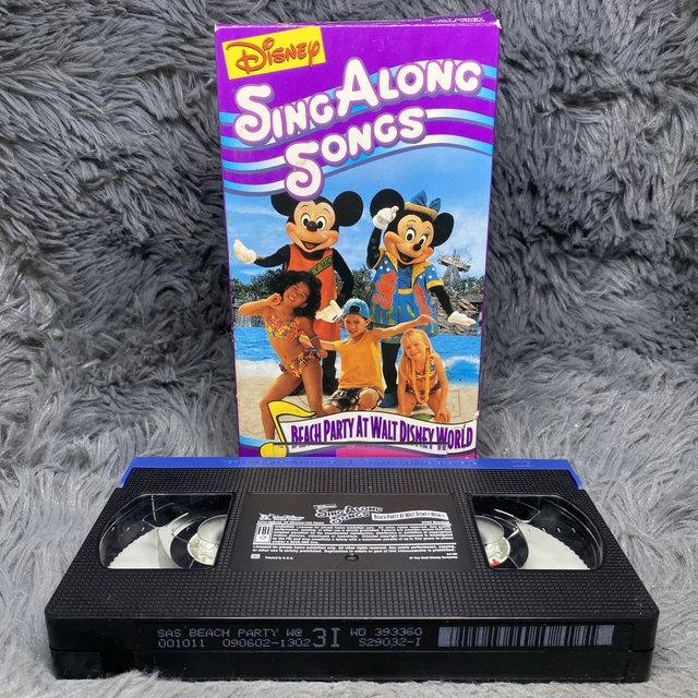 DISNEY SING ALONG Songs Beach Party at Walt Disney World VHS Disneyana ...