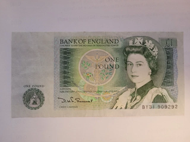 1982 GREAT BRITAIN 1 Pound HRH Queen Elizabeth II # BY31 909292 DHFS ...