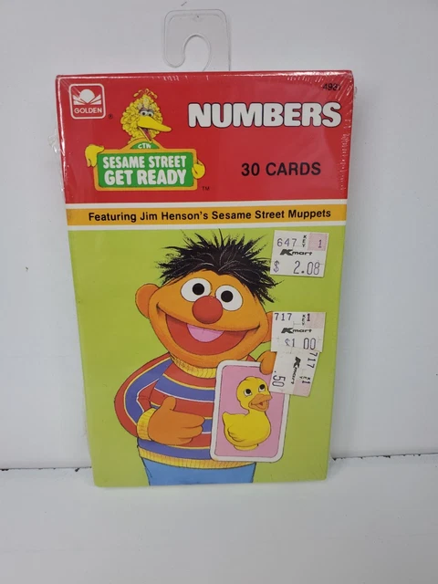 VINTAGE 1970’S SESAME Street Flash Cards Set of 2 Numbers and Alphabet ...