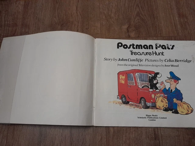 POSTMAN PAT'S TREASURE Hunt 1982 Book £5.00 - PicClick UK
