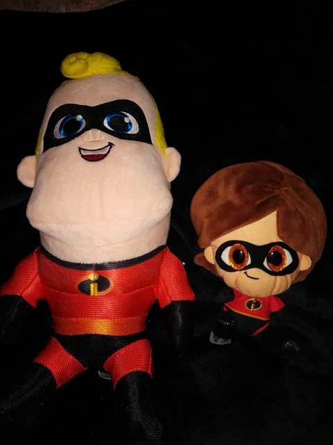 THE INCREDIBLES MUM & Dad "Elastigirl" 7" & "Mr Incredible" 13" Plush ...