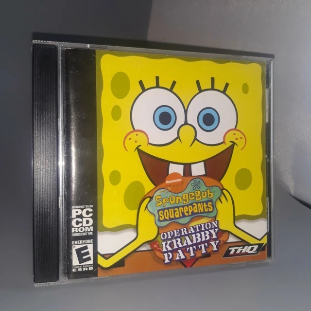 SPONGEBOB SQUAREPANTS : Operation Krabby Patty PC CD Rom (PC, 2001) CIB ...