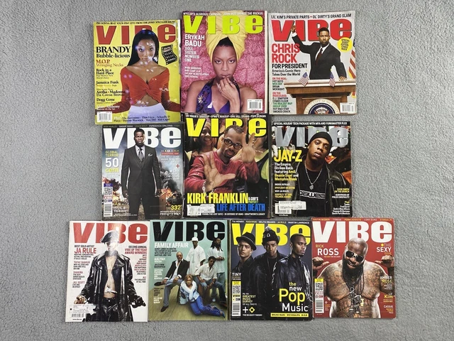 VIBE MAGAZINE 1990S 2000s Brandy Erykah Badu Lil Kim Jay Z Rule Hip hop ...