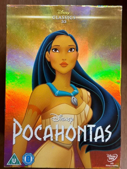 POCAHONTAS DVD 1995 Walt Disney Princesse Dessin Animé Film Classique W ...