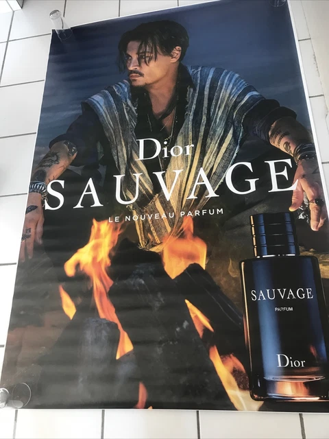 AFFICHE POSTER PARFUM Eau Sauvage Dior Johnny Depp 120x175 Abri Bus EUR 48,00 - PicClick FR
