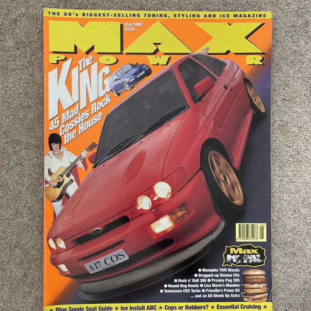 MAX POWER CAR magazine May 1998 cosworth special £7.27 - PicClick UK