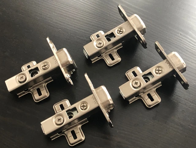 FOUR FGV OPTIMA Full Overlay 110° Self-closing Hinges with 4mm mounting ...