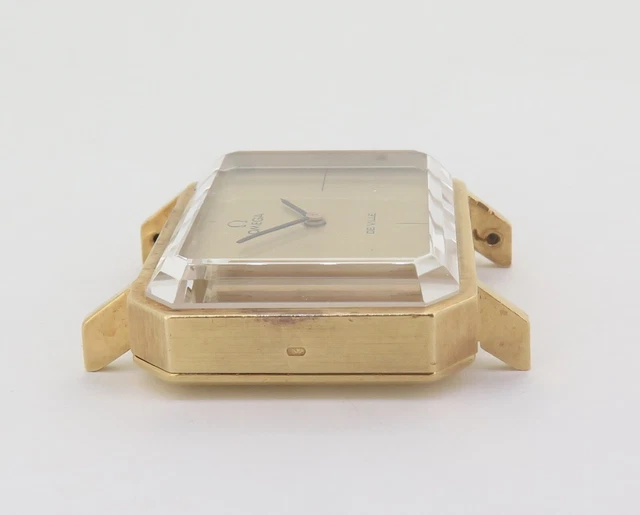 .SUPER RARE VINTAGE 1972 Omega Deville Emerald 18k Gold Watch by Andrew ...