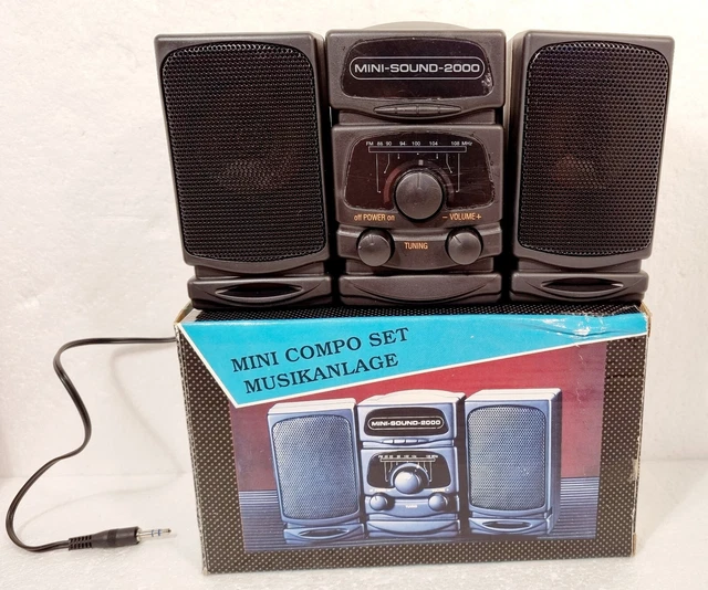 FM RADIO, KLEINES Reiseradio im Stereo-Anlage-Look, NEU, Compo Mini ...