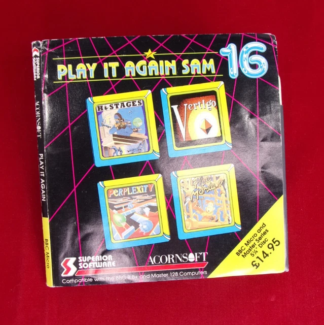 BBC PIAS 16 Hostages, Perplexity, Vertigo & Pipemania on Disc Acornsoft ...