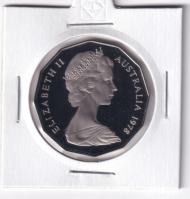 AUSTRALIAN PROOF: 1978 50 Cent Coin In 2X2 Holder . EUR 16,85 - PicClick FR